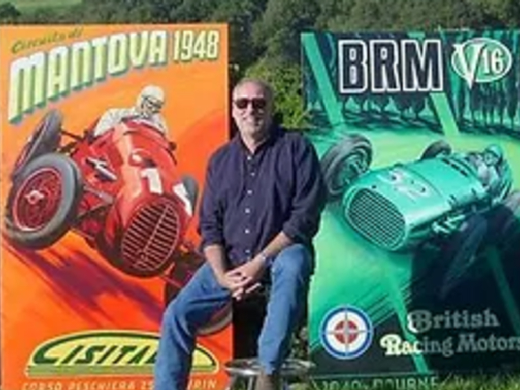 Robert Carter Artwork at Automobilia Collectors Expo during Monterey ...